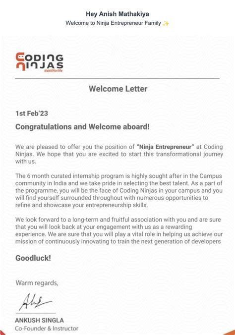 Anish Mathakiya On Linkedin Opportunity Coding Thankyou