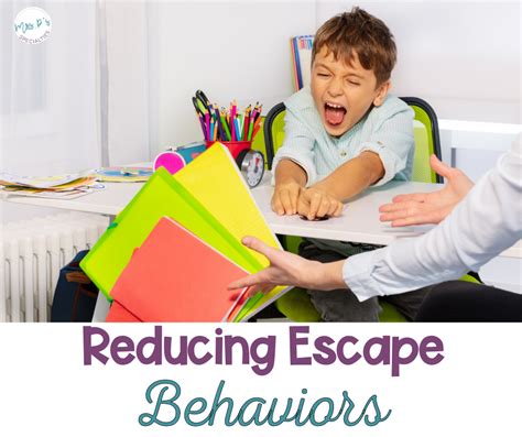 What To Do When Escape Is The Behavior Function · Mrs Ps Specialties
