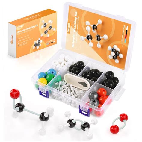 Molecular Model Kit 124 Pcs Chemistry Molecular Visual Modeling Kit For Organic＆inorganic