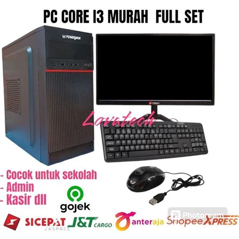 Jual Cpu Rakitan Core I3 Fullset Murah Pc Rakitan Fullset Core I3 Ram