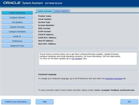 Oracle System Assistant Guide Dinstallation Du Serveur Oracle