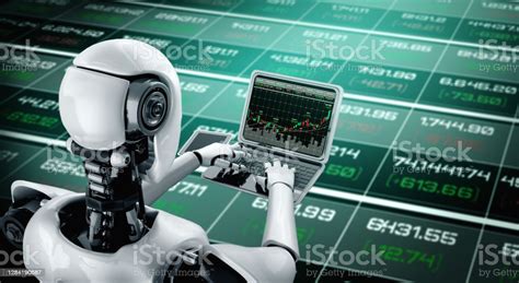 기계 학습을 이용한 Ai 로봇이 제어하는 미래 금융 기술 0명에 대한 스톡 사진 및 기타 이미지 0명 개념 경제 Istock