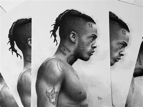 Xxxtentacion Drawing Prints Etsy
