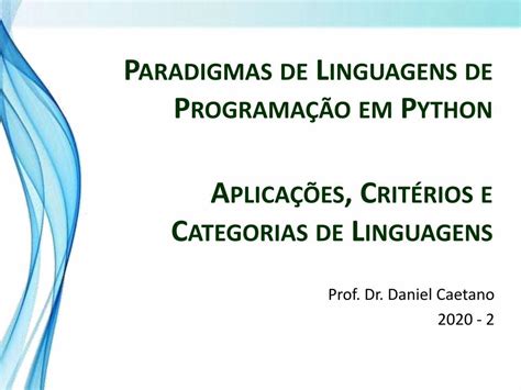 Pdf Paradigmas De Linguagens De ProgramaÇÃo Em Python Dokumen Tips