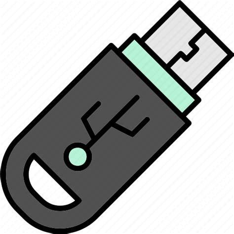 Usb And Computers Data Hardware Key Storage Icon Download On Iconfinder