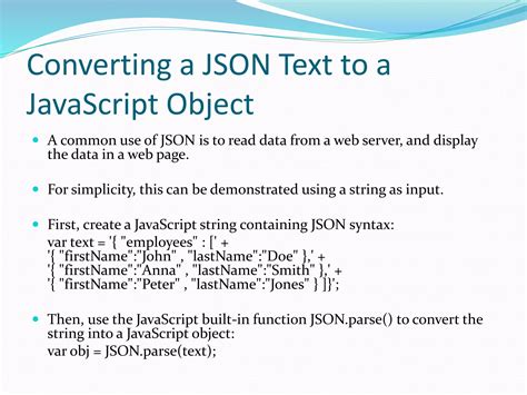 Java Script Json Ppt