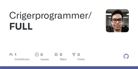 Github Crigerprogrammer Full