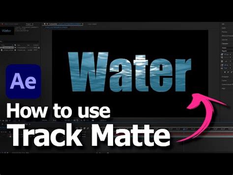 After Effects Track Matte Tutorial For Text Layer