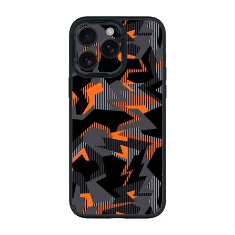 Iphone 16 Pro Qcaze Orange Camo Case Skin Kit Qskinz™
