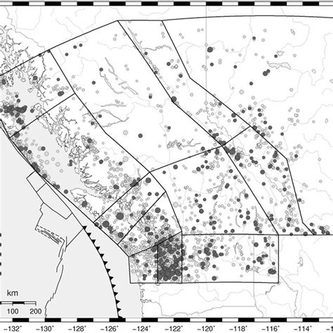 Earthquakes And Seismic Source Zones Continental Crustal Earthquakes