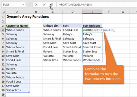 New Excel Features Dynamic Array Formulas And Spill Ranges Excel Campus