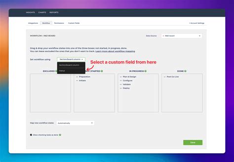 Workflow Settings Screenful Guide