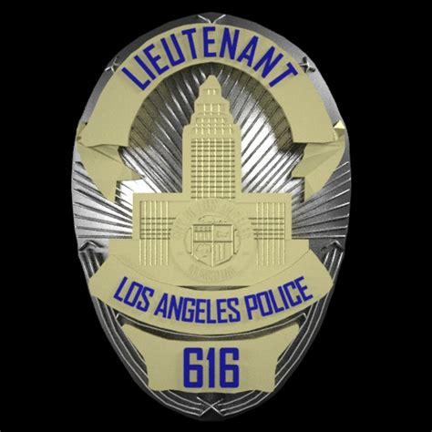 3d Printable Lapd Badge With Stl File Cgtrader