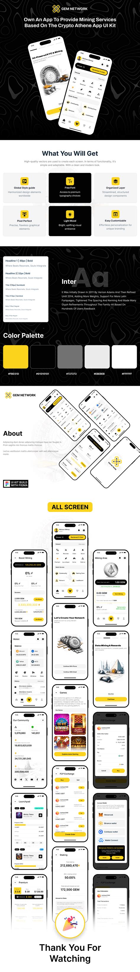 Crypto Athene Mining Clone App Ui Kit Behance