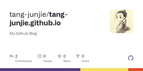 Github Tang Junjietang My Github Blog