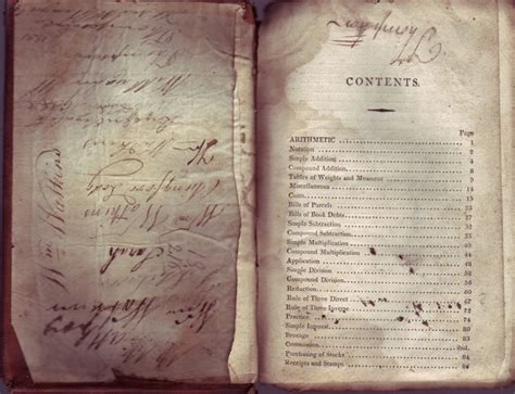 Book A New Introduction To Arithmetic Early 19th Century Signatures On Both Ehive