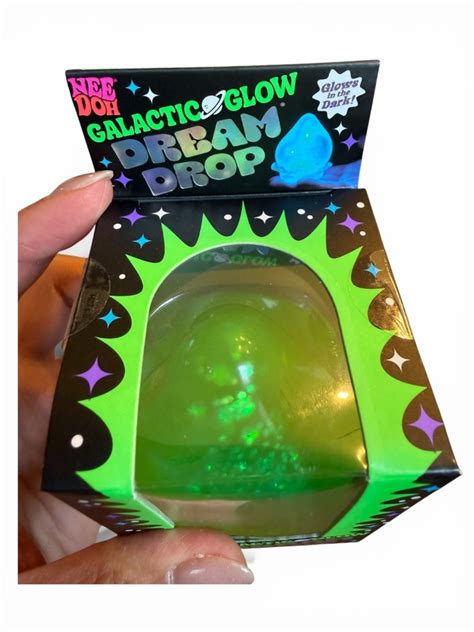 Extremely Rare Needoh Nee Doh Galactic Glow Dream Drop Green