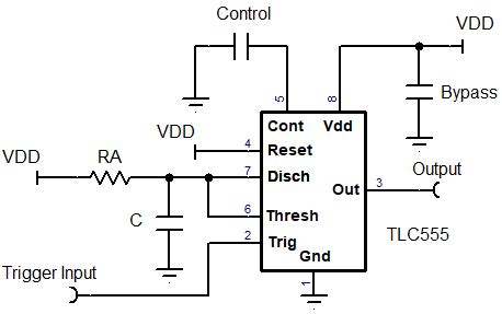 FAQ How Do I Design Monostable Timer Circuits Using LMC555 TLC555 LM555 NA555 NE555 SA555