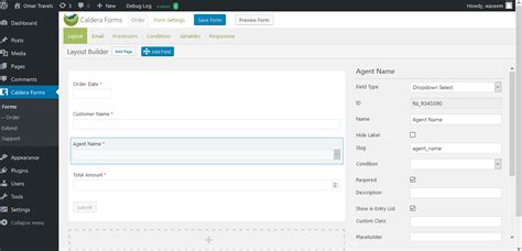 Caldera Form Wordpress Dynamically Populating Dropdown List Options