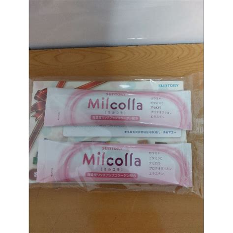 Suntory 三得利 Milcolla高濃度 蜜露珂娜 膠原蛋白粉末），1包65公克共2包40元平均一包20元。 蝦皮購物