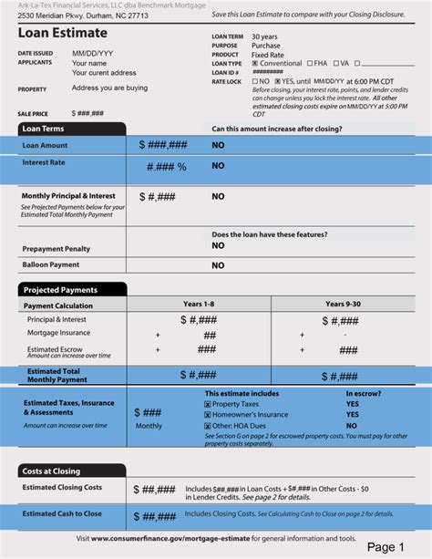 Loan Estimate Explainer Jasper Mortgage Group Powered By American