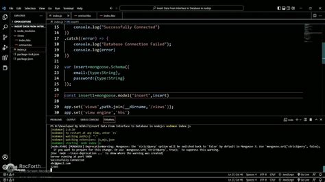 Nodejs Database Mongodb Project Youtube
