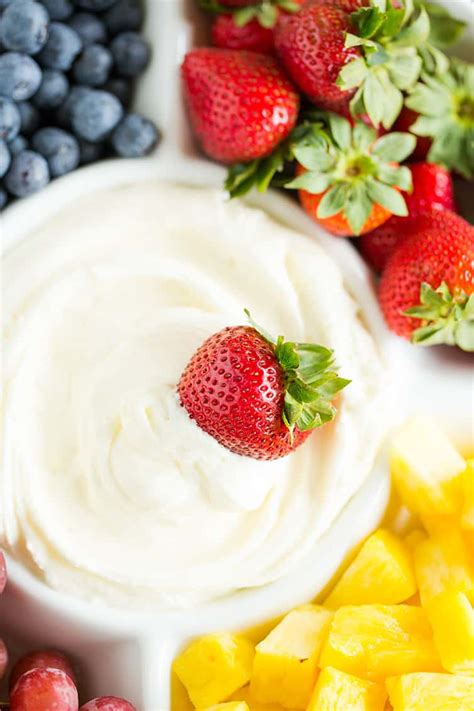 Cream Cheese Fruit Dip Recipe Brown Eyed Baker