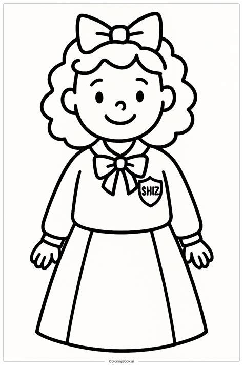 유니폼 색칠 페이지