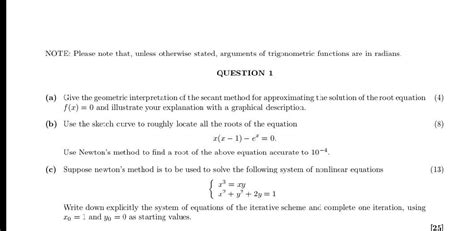 Solved Give The Geometric Interpretation Of The Secant