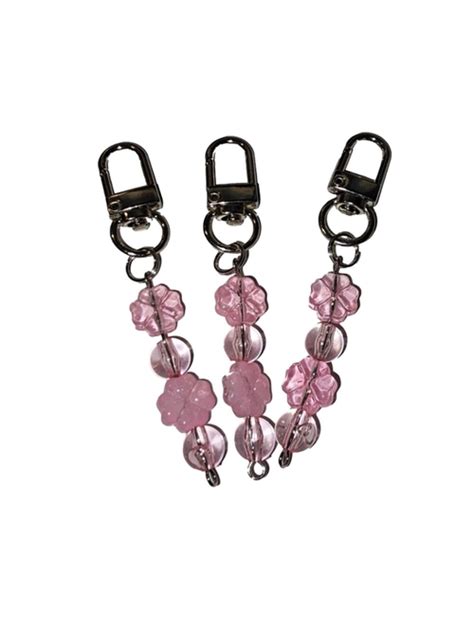 ️당일출고 ️ 행운의 핑크클로버 비즈 에어팟 키링 에이블리