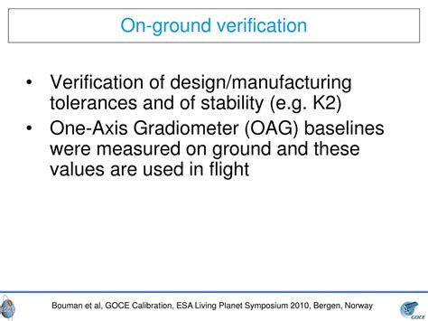Ppt Overview Of Goce Gradiometer Calval Activities Powerpoint