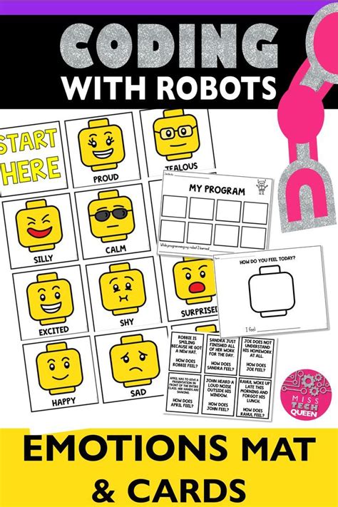 Hour Of Code Robot Activities Emotions Sel Robot Mouse Bee Bot Computer