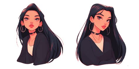 Cartoon Baddie Girl Cursor Sweezy Custom Cursors