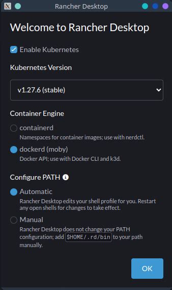 Consistent Design For Dialogs In Rancher Desktop · Issue 5698