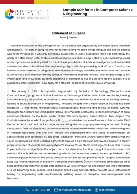 Sop Samples For Courses With Different Formats Guidelines And Examples