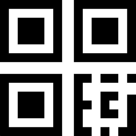 Qr Code Pixel Outline Icon