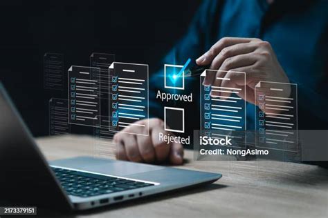 문서 승인 개념 체크리스트 인증 품질 관리 사업가 틱 올바른 마크 승인 승인 수락 품질 관리 관리 보증 검사 통과 최선의 선택 개념에 대한 스톡 사진 및 기타 이미지