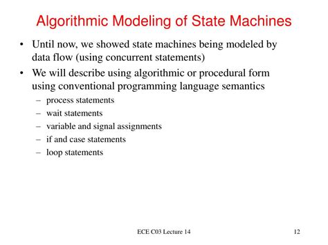 Ppt Lecture 14 Vhdl Modeling Of Sequential Machines Powerpoint Presentation Id1299571