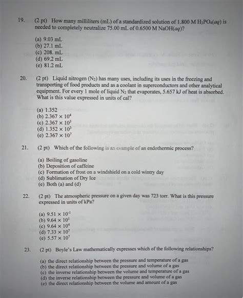 Solved Pt How Many Milliliters ML Of A Chegg Com