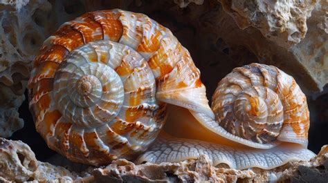 Premium Photo Snails And Shells Capture The Spiral Patterns And