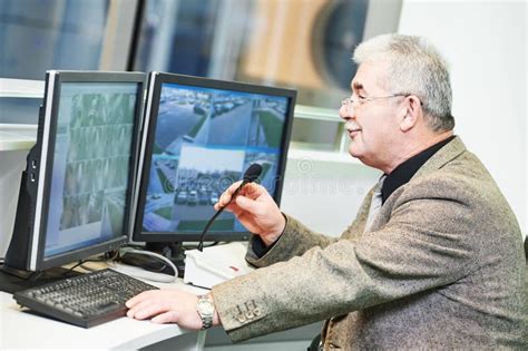 Video Monitoring Surveillance Security System Stock Image Image Of