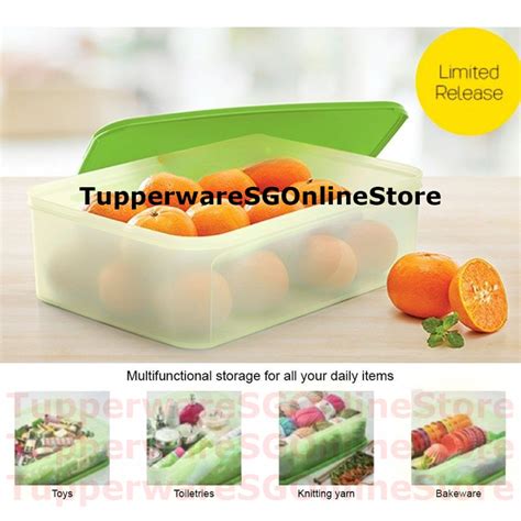 Tupperware 94l Xl Jumbo Double Crisper Modular Mate Rectangle