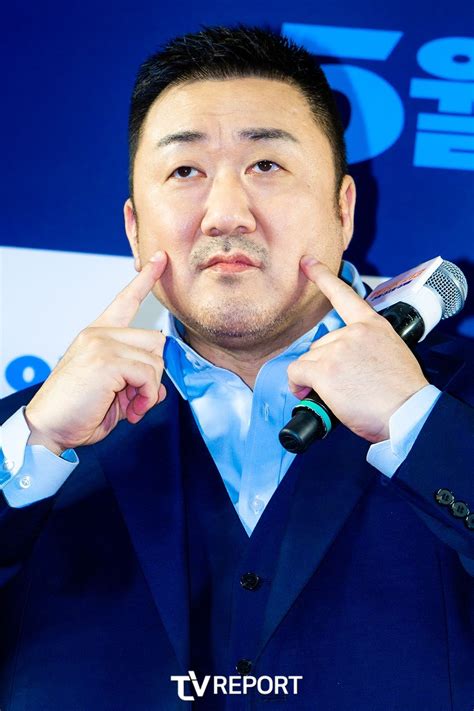 [t포토] 마동석 볼콕은 이렇게