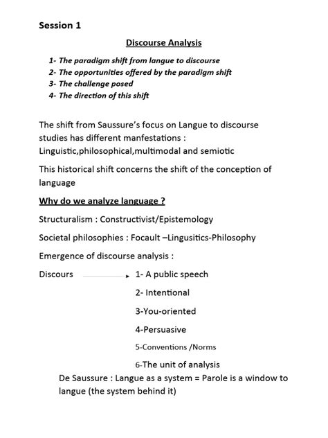 Discourse Analysis Pdf Discourse Linguistics