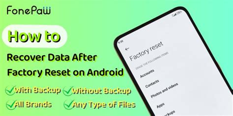 Ways To Recover Data After Factory Reset Android Phone