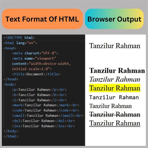 Tanzilur Rahman On Linkedin Just Simple Text Format Of Html