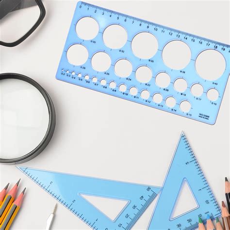 Circle Stencil Plastic Circle Template Multi Function Circle Template For Drawing