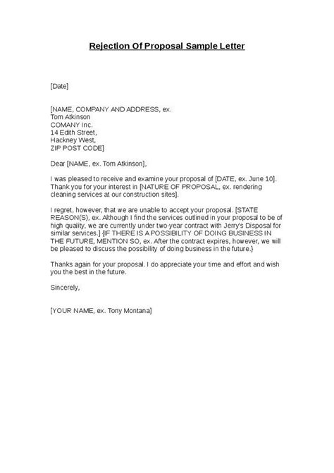 9 Rejection Letter Samples Writing Letters Formats And Examples