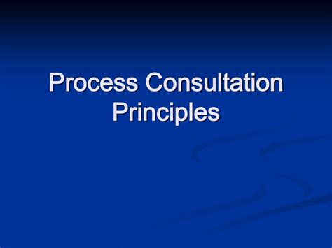 Ppt Coaching Framework Process Consultation Based On The Work Of