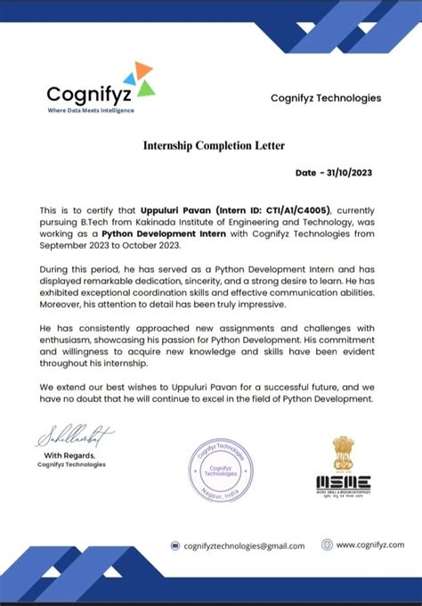 Pythoninternship Gratitude Newbeginnings Cognifyz U Pavan